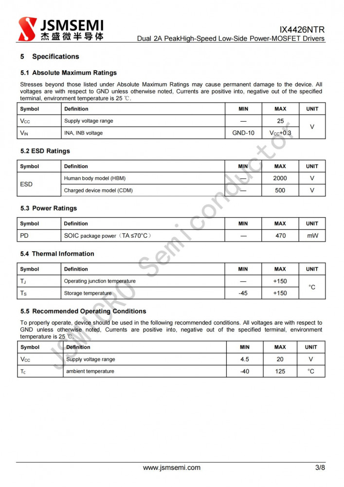 IX4426NTR-JSM datasheet page 3
