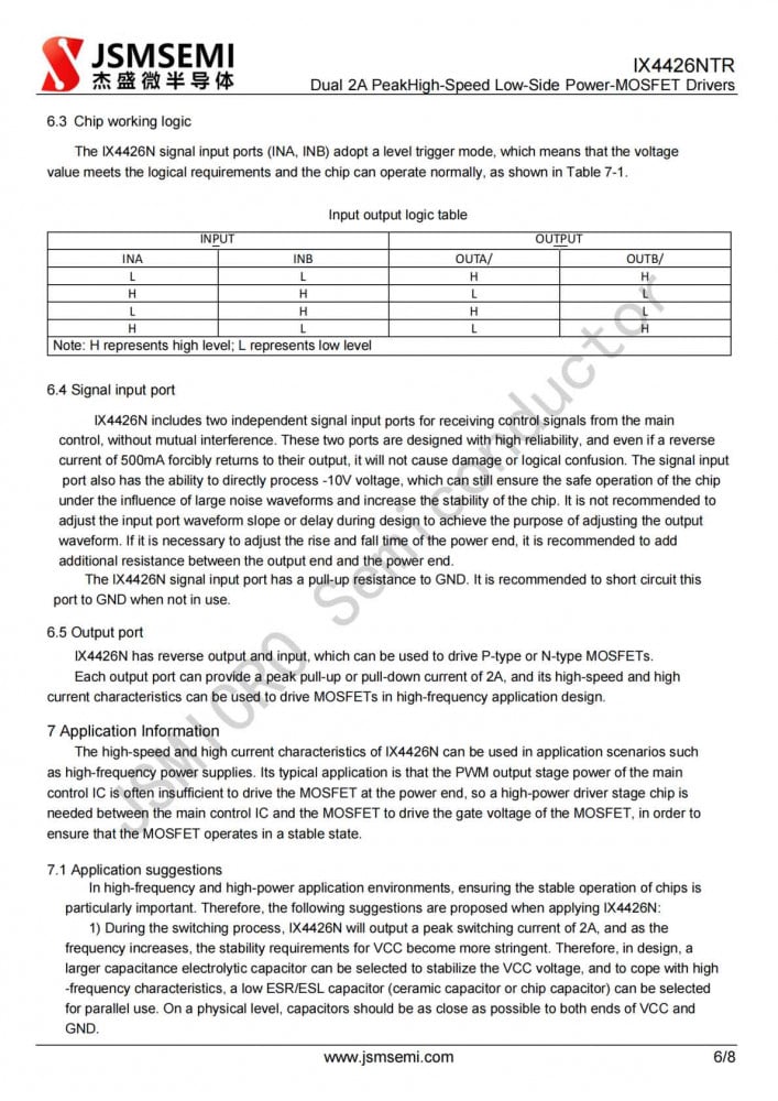 IX4426NTR-JSM datasheet page 6