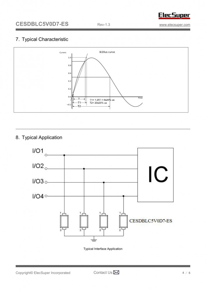 CESDBLC5V0D7-ES datasheet page 4