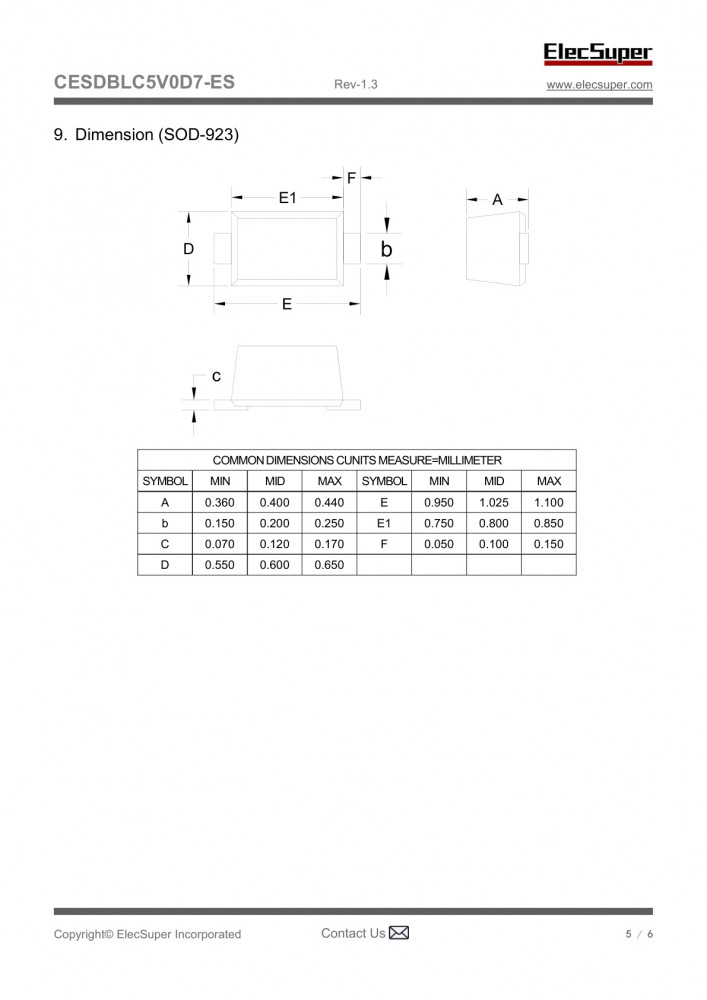 CESDBLC5V0D7-ES datasheet page 5