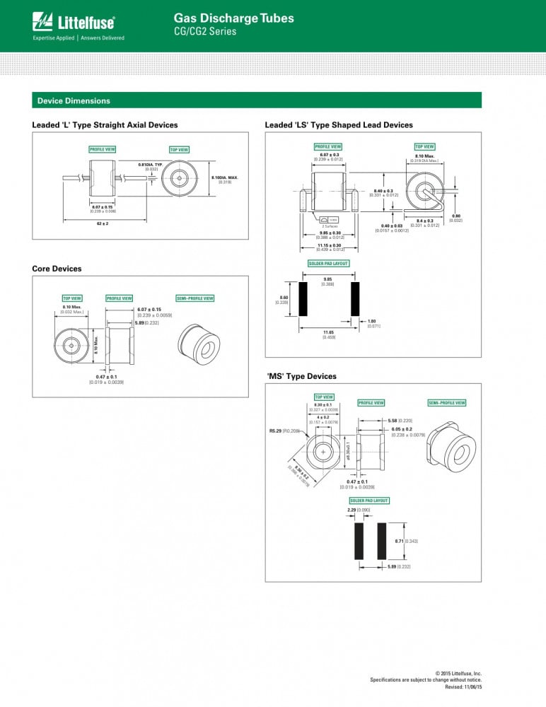 CG75L datasheet page 3