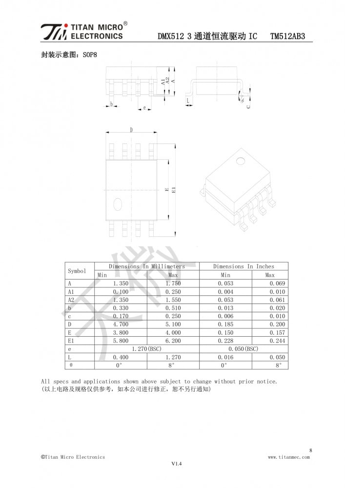 TM512AB3 datasheet page 8