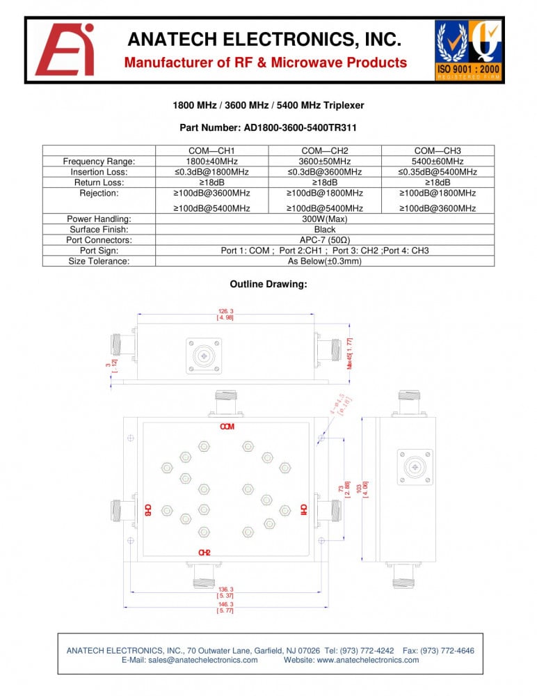 AD1800-3600-5400TR311 technical document page