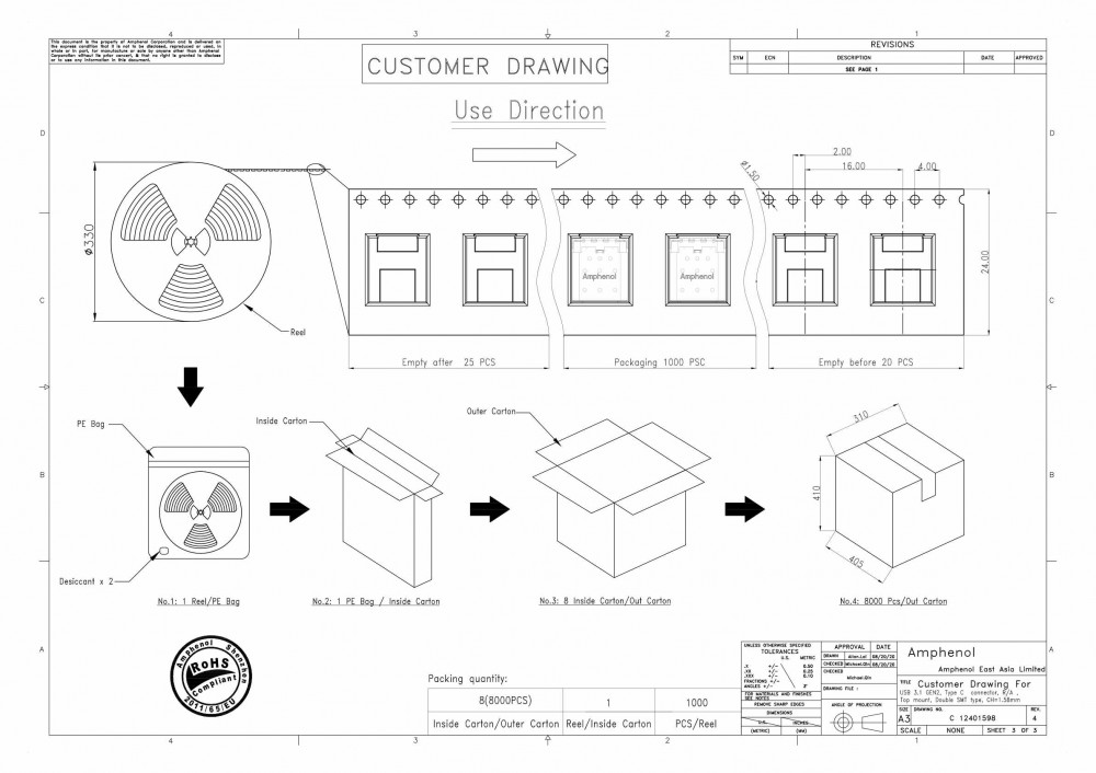 Amphenol 12401598 customer drawing page 3