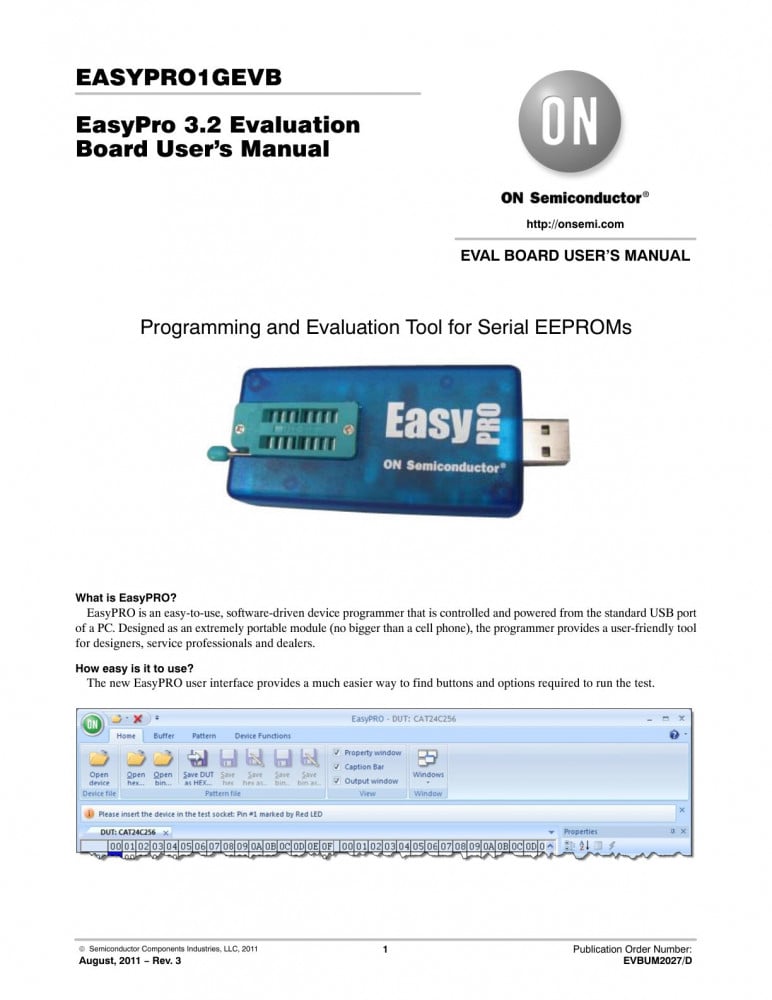EASYPRO1GEVB manual page 1
