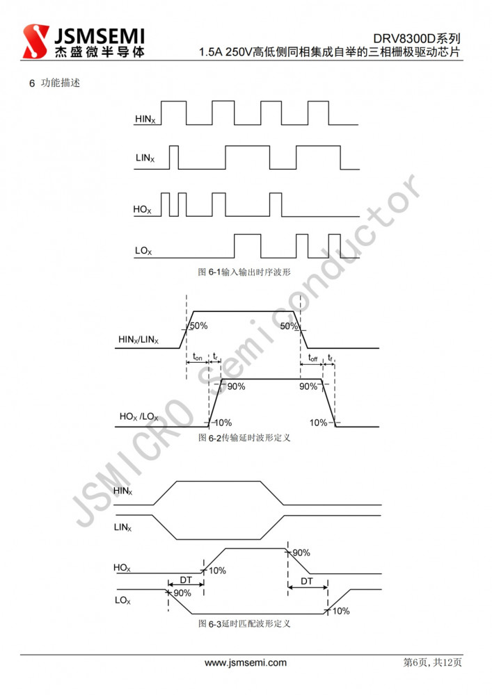 DRV8300DRGER-JSM datasheet page 6