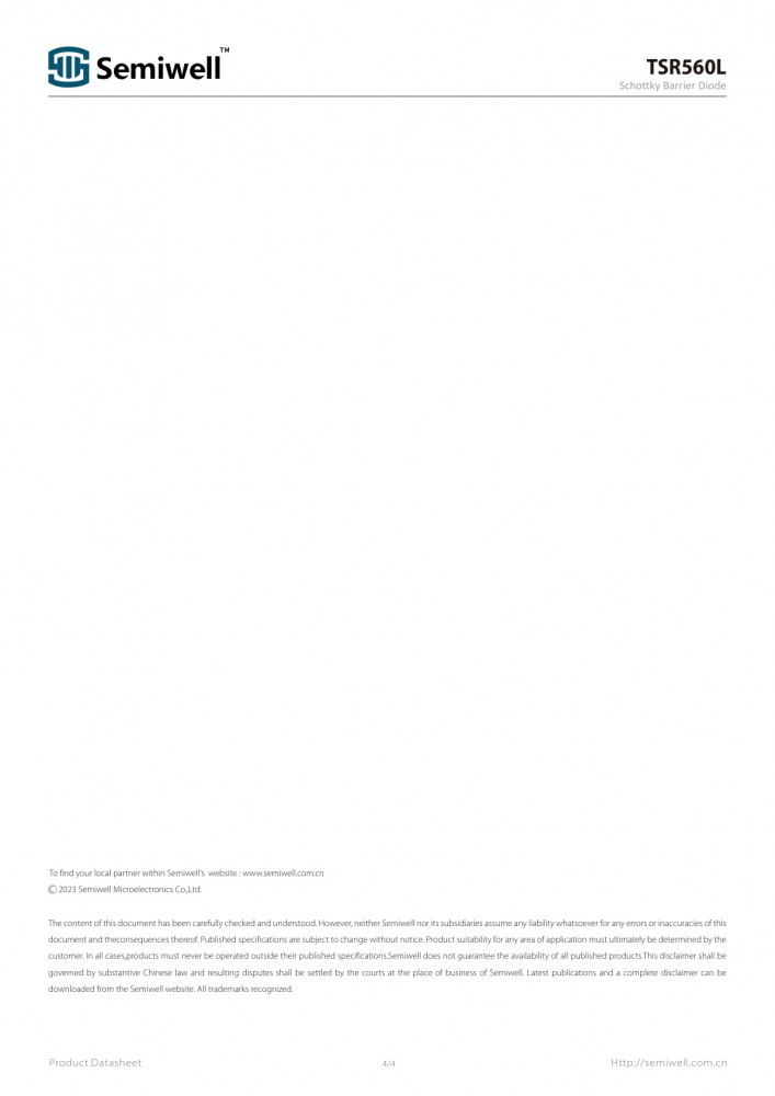 TSR560L technical document page 4