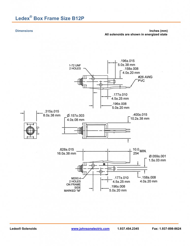 B12P solenoid technical document page 2