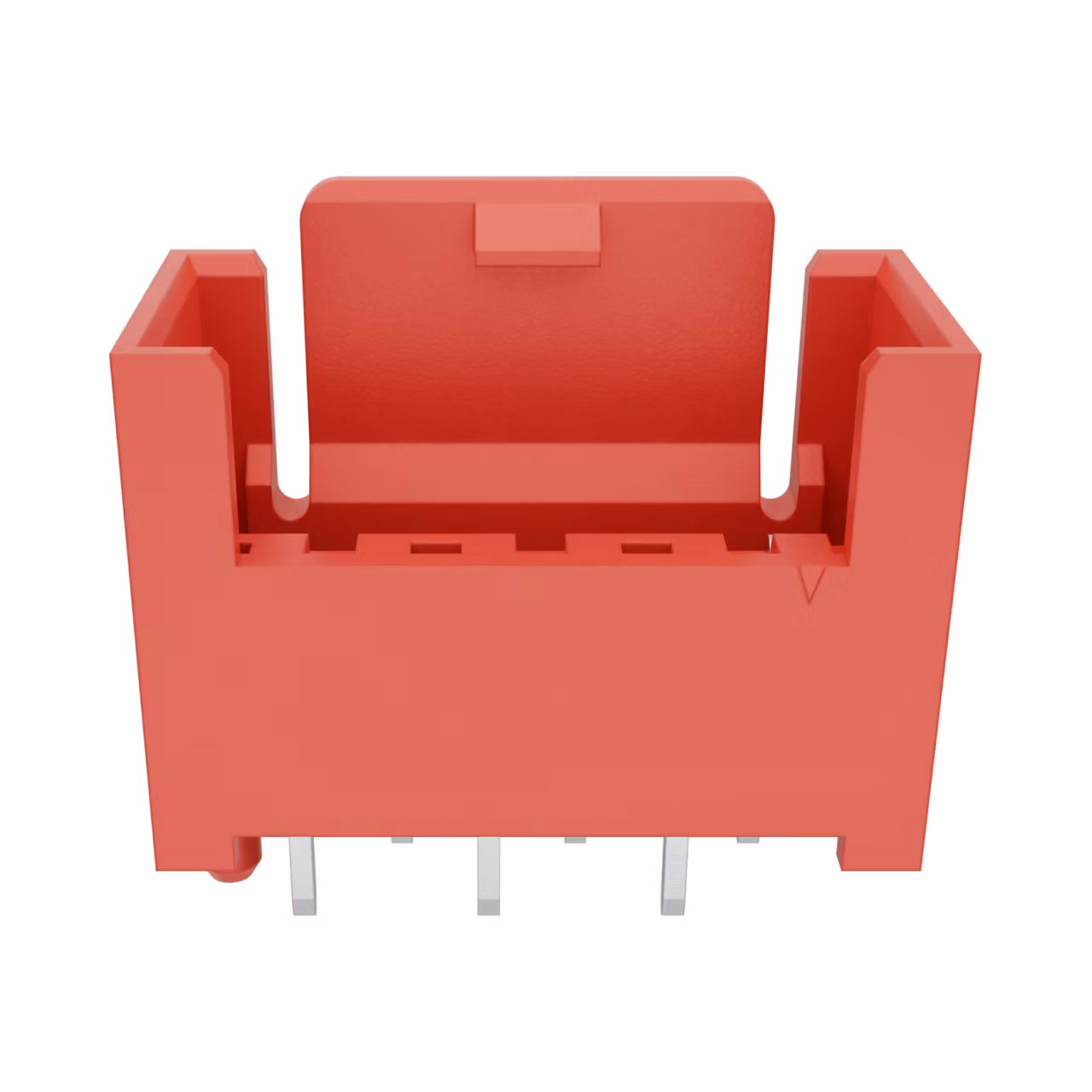 Appli-Mate RAST 2.5 Header, Vertical, 6 Circuits, Tin (Sn) Plating, Glow-Wire Capable, Positioning Keys C, E and G Blocked, with Latch, Red for sale