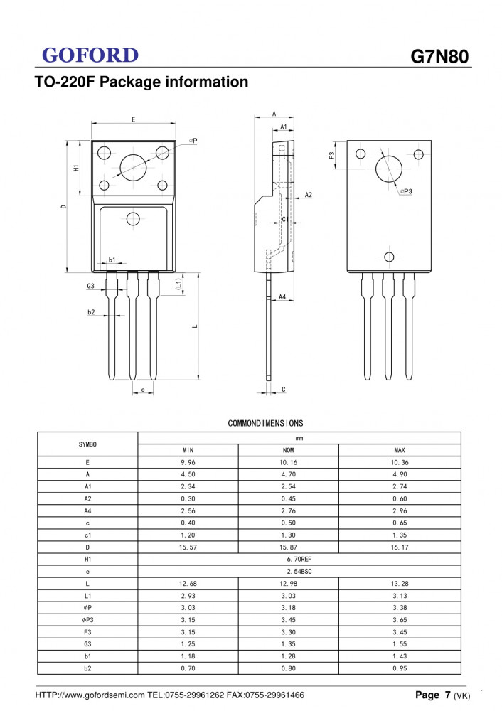 G7N80CF datasheet page 7