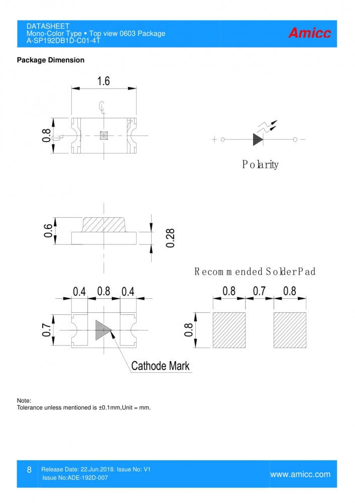 A-SP192DB1D-C01-4T datasheet page 8