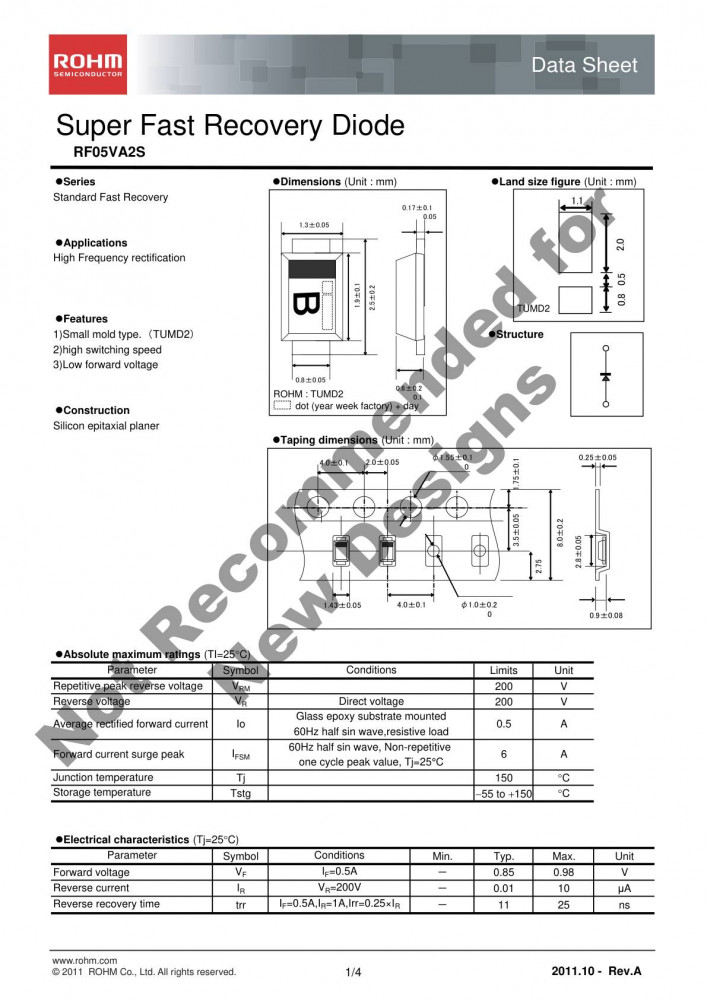 RF05VA2STR technical document page 1