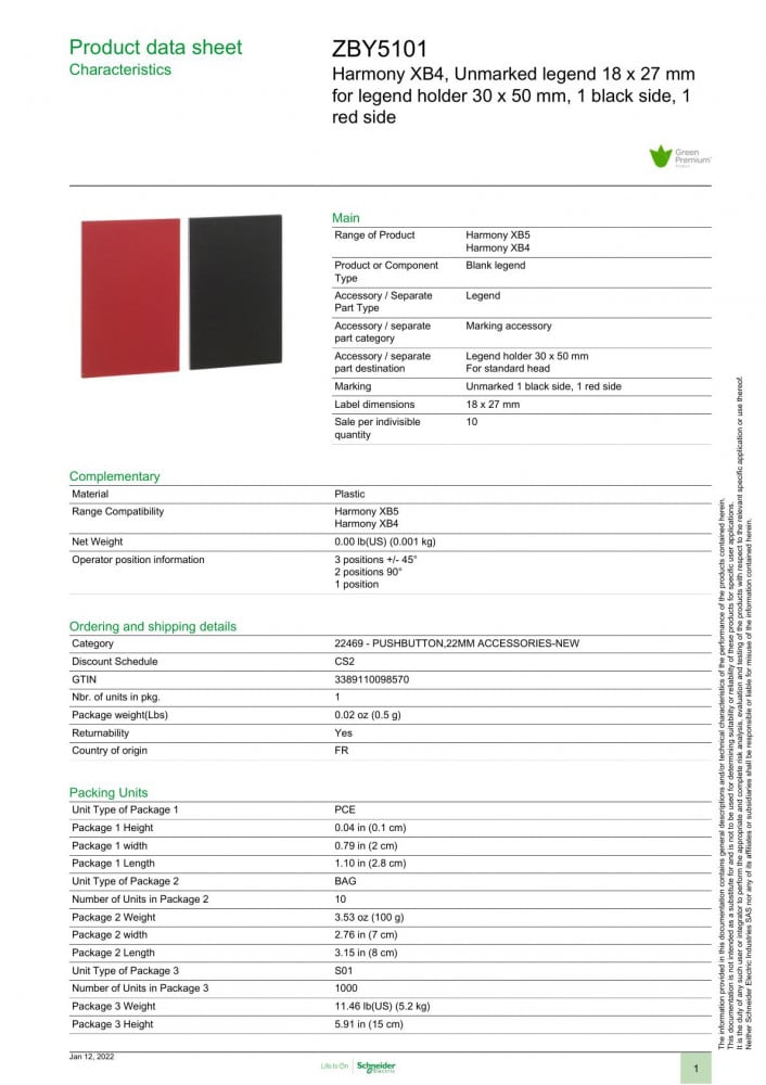 ZBY5101 technical document page 1