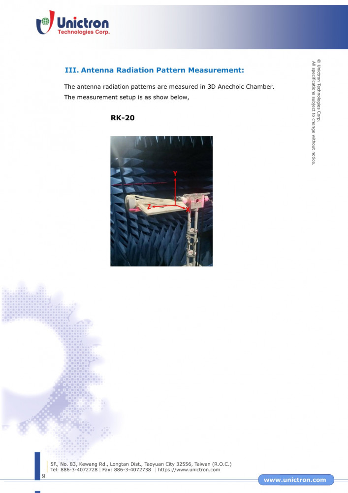 RK-20W technical document page 9