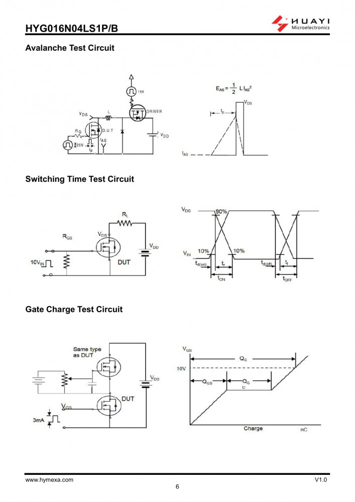 HYG016N04LS1P datasheet page 6