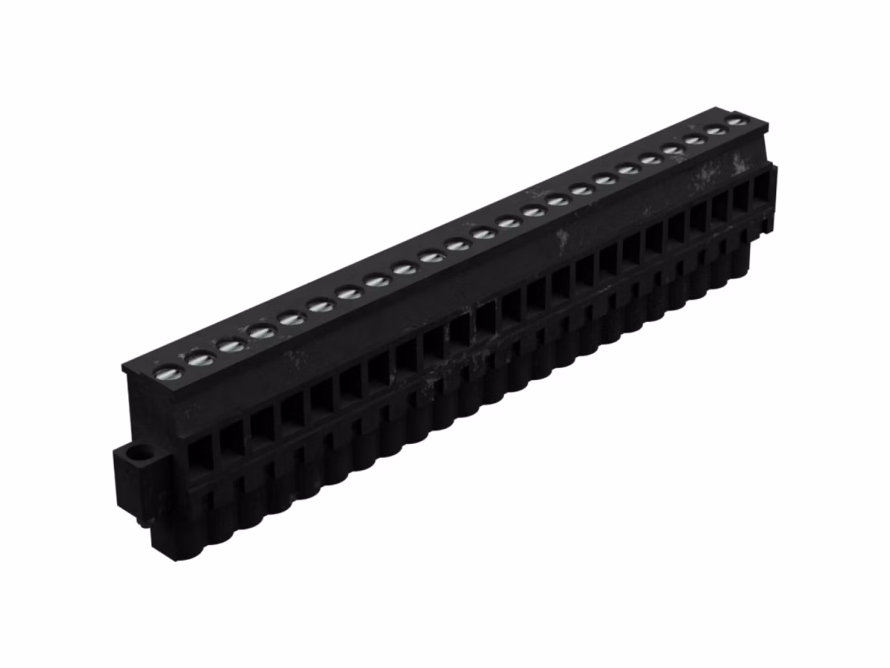 5.00mm Pitch Eurostyle Vertical Plug, with Retention Screws and Reverse Imprinting, Rear Wire Entry, Black, 23 Circuits for sale
