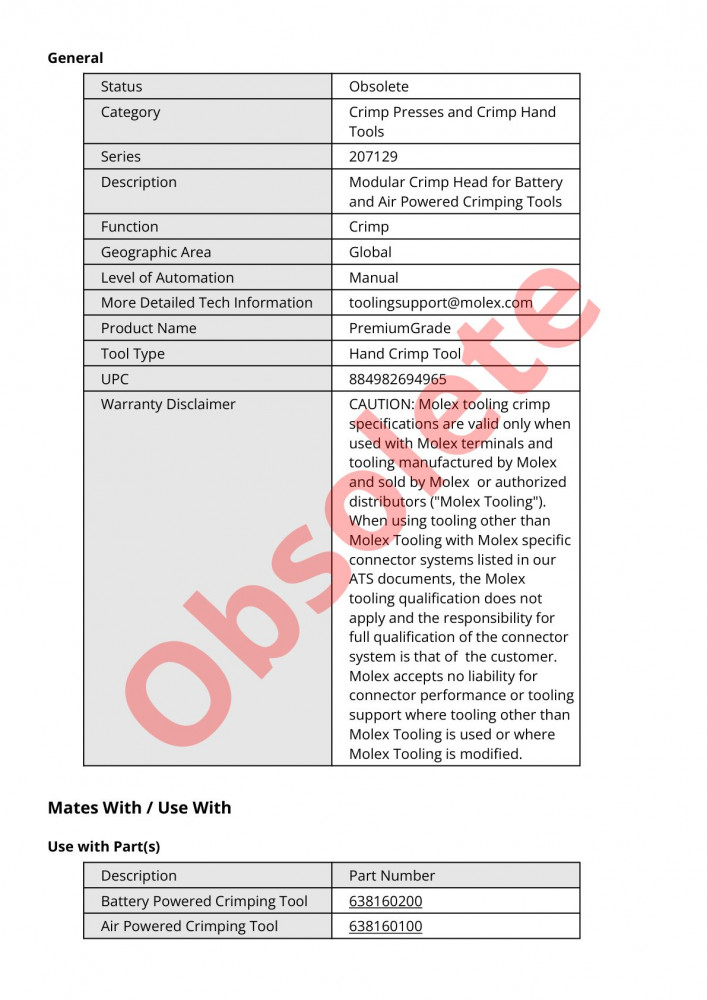 Tooling document preview, page 2