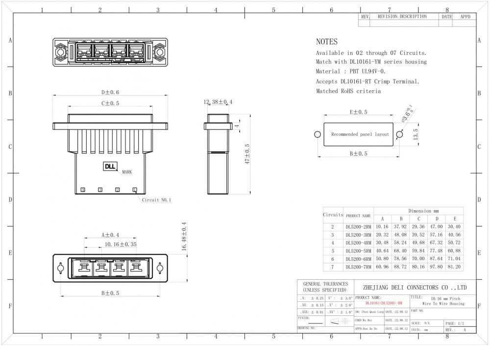 DL5200 technical document page 5
