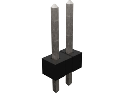 C-Grid Header, 2.54mm Pitch, Through Hole, Dual Row, Vertical, 2 Circuits, 2.54µm Tin (Sn) Plating, Tray Packaging, Lead-Free for sale