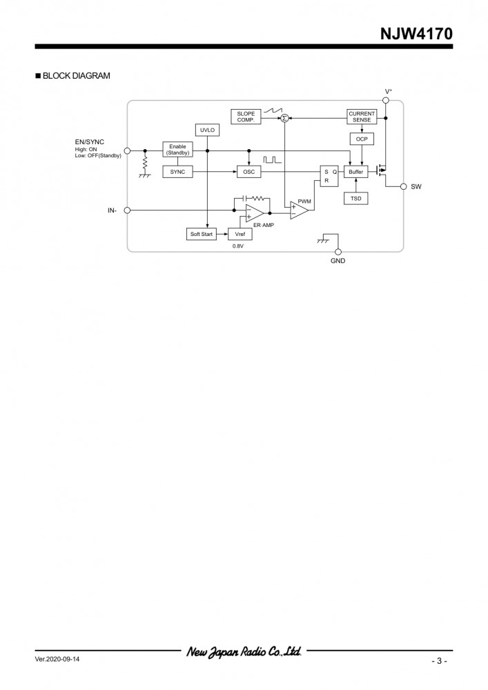 NJW4170 datasheet page 3