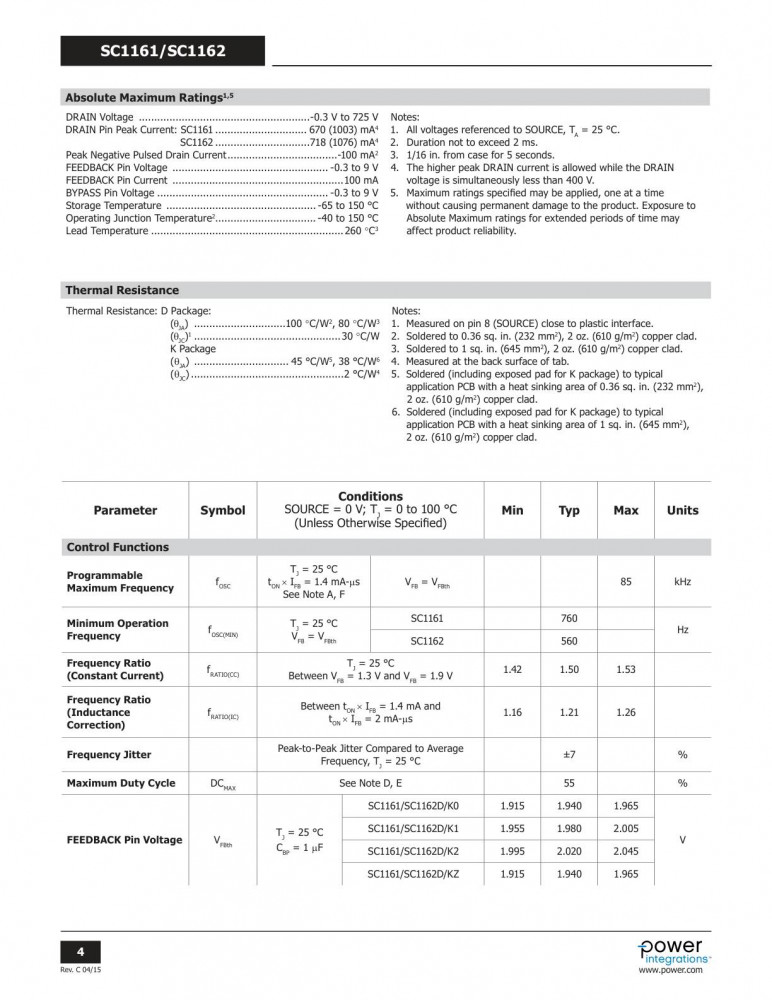 SC1161D1-TL datasheet page 4
