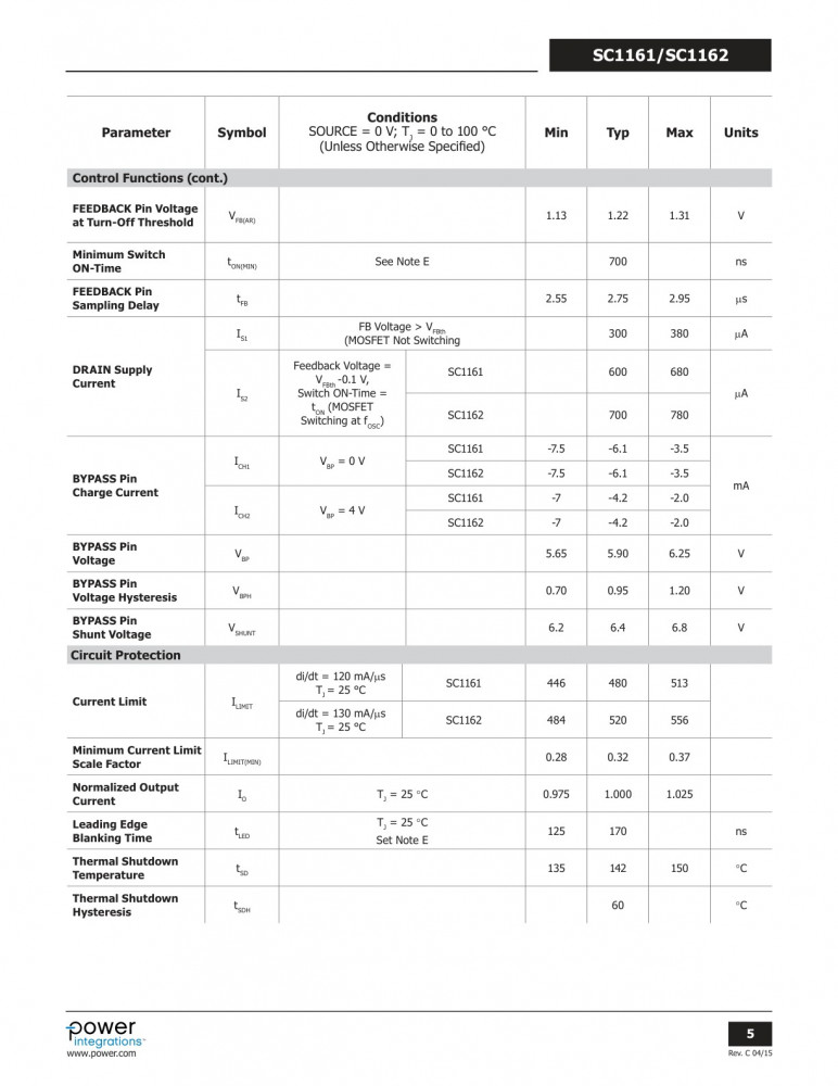 SC1161D1-TL datasheet page 5