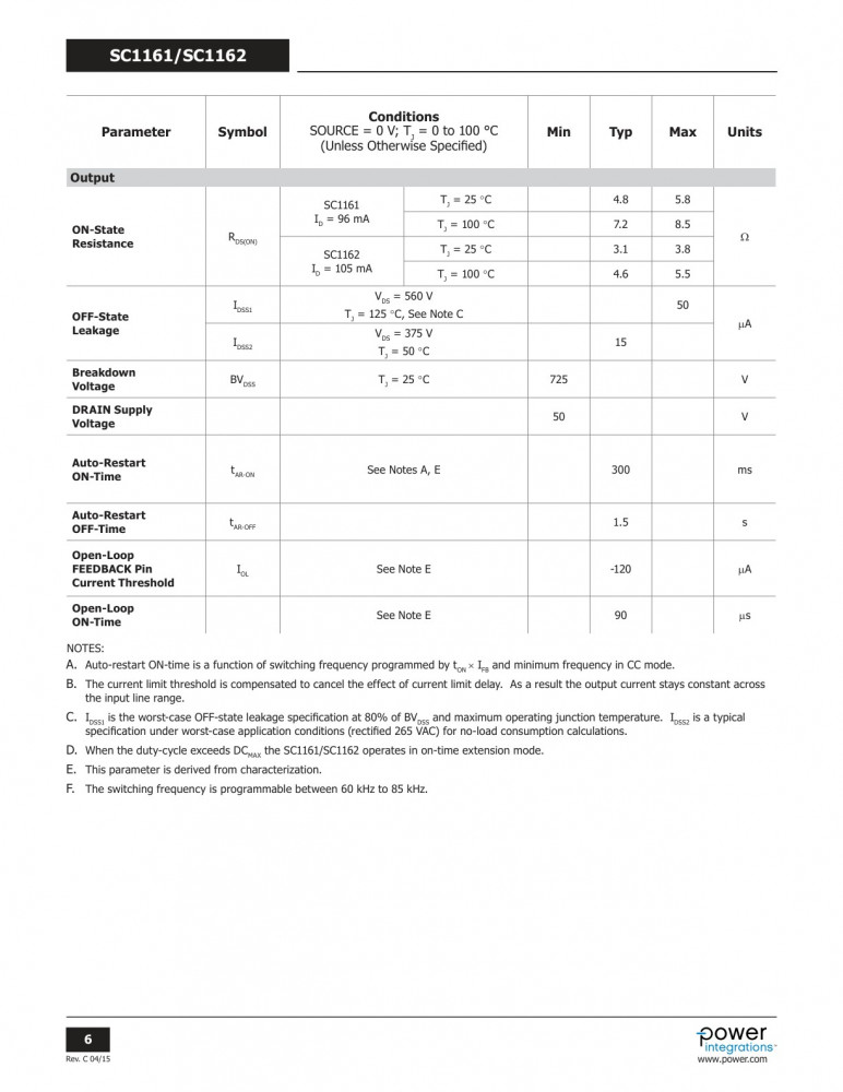 SC1161D1-TL datasheet page 6