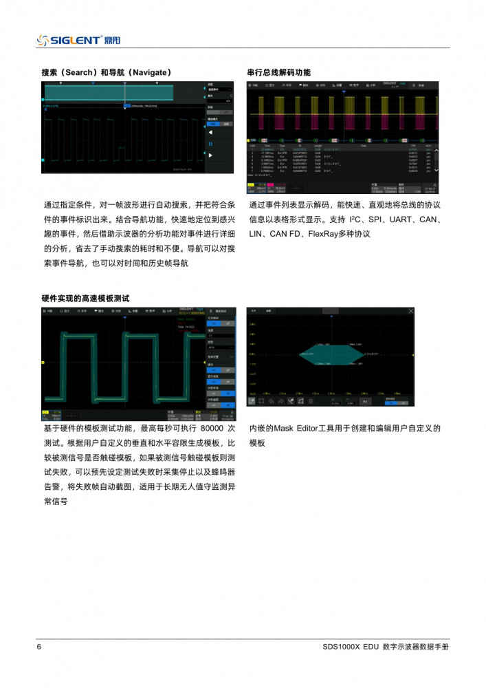 SIGLENT SDS1000X EDU datasheet page 8