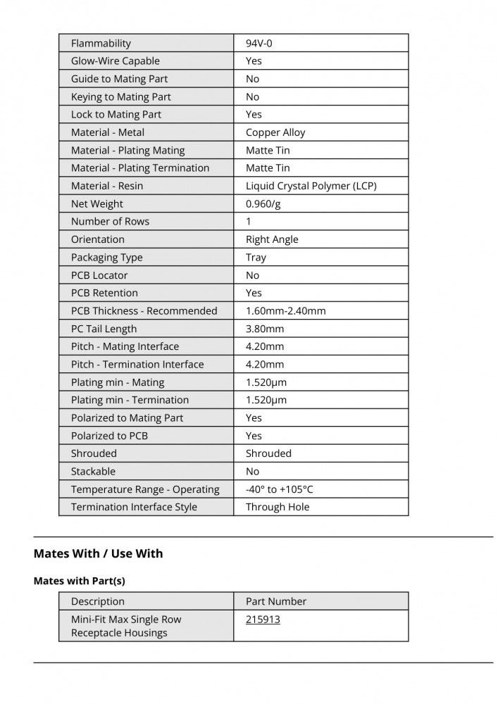 MOLEX 2209240102 technical document page 3