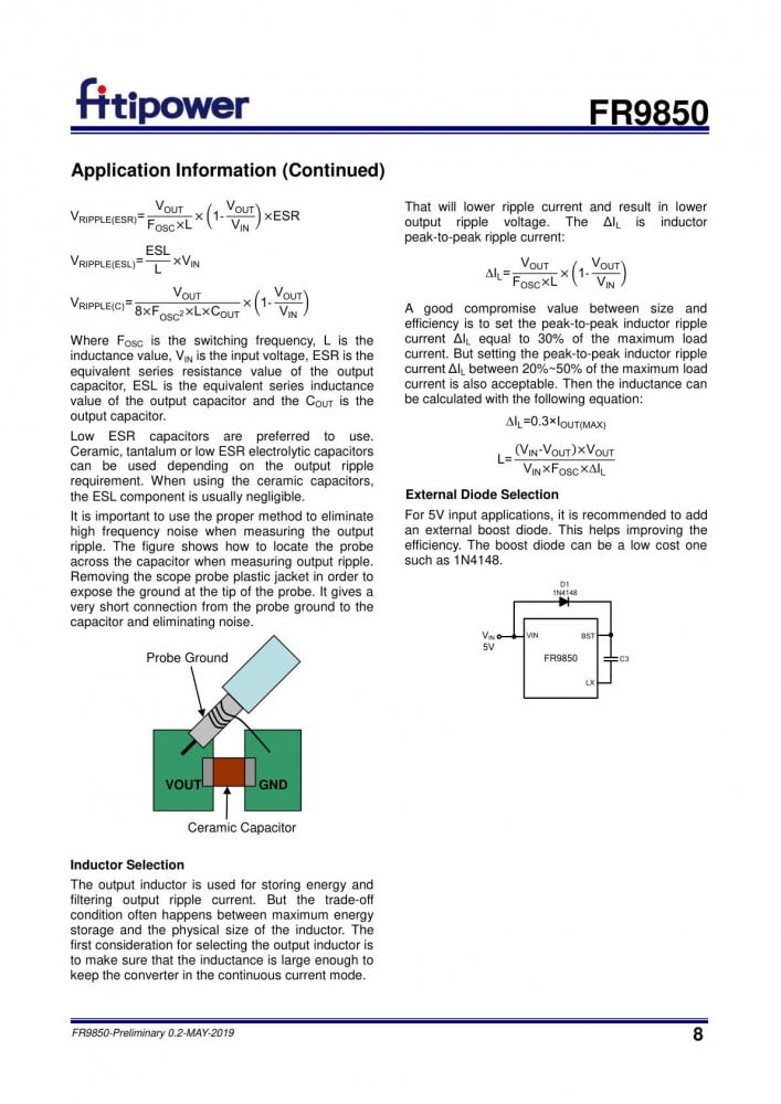 FR9850S6 datasheet page 8