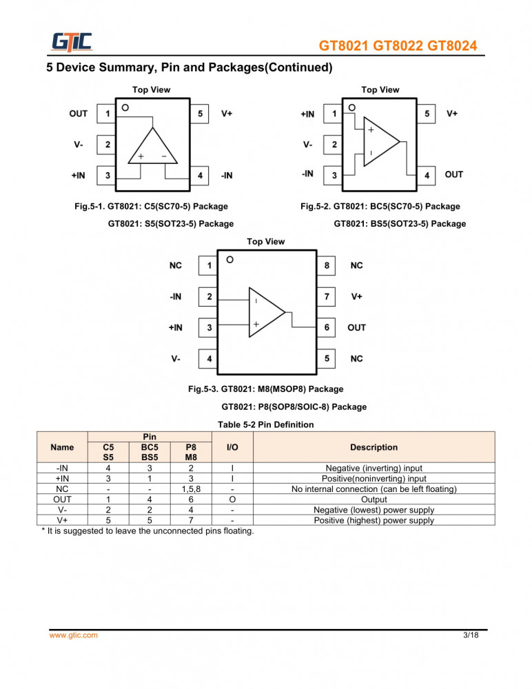 GT8021S5 datasheet page 4