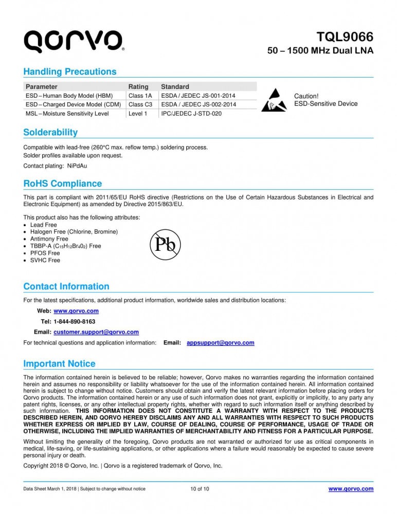 TQL9066 datasheet page 10