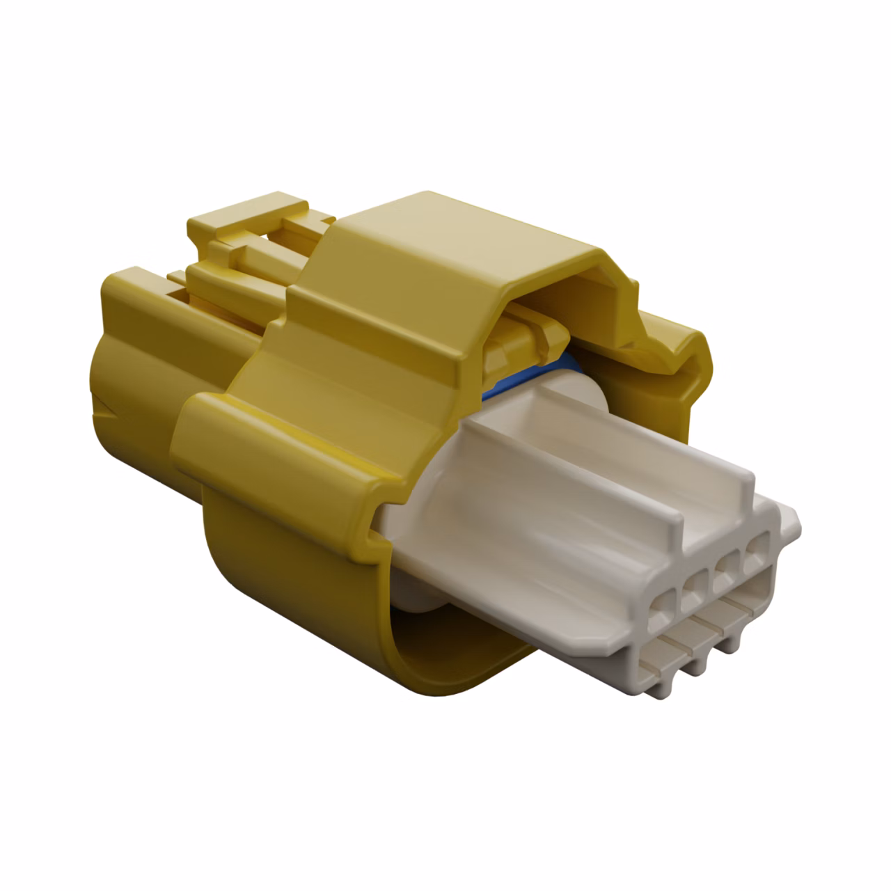 Squba Sealed Receptacle Assembly, 1.80mm Pitch, Single Row, 2 Circuits, Yellow