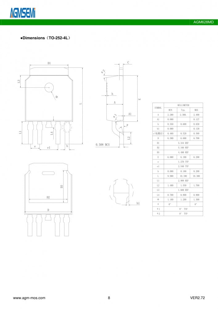 AGM628MD datasheet page 8