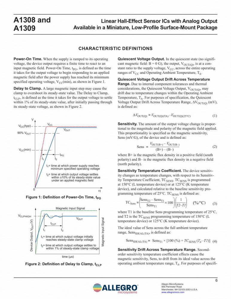A1308 datasheet page 6