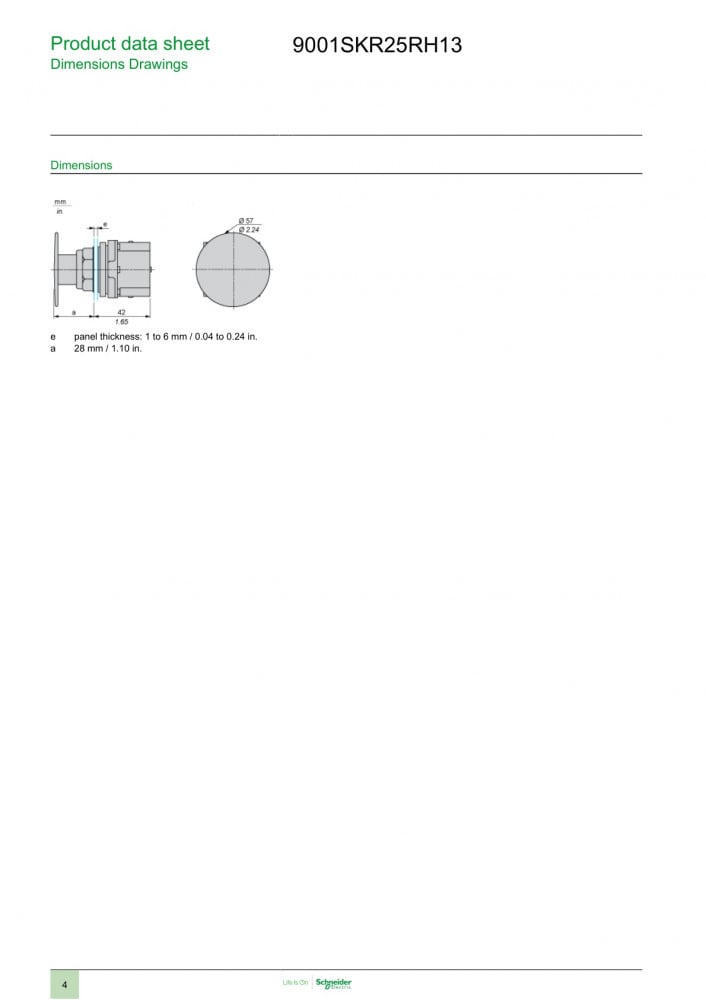 9001SKR25RH13 technical document page 4