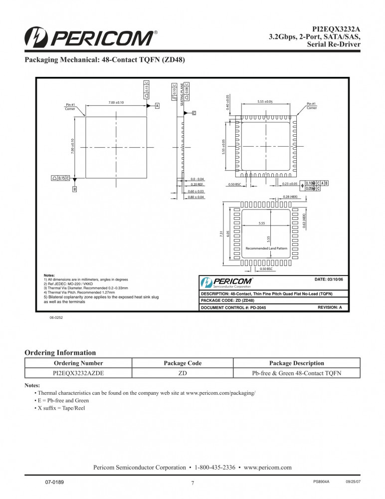 PI2EQX3232AZDEX datasheet page 7