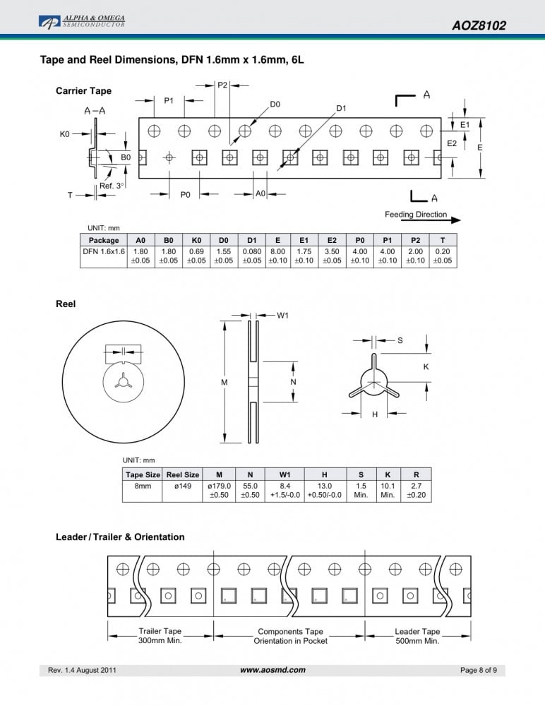 AOZ8102DI datasheet page 8