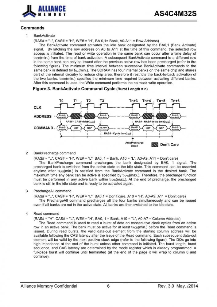 AS4C4M32S datasheet page 7