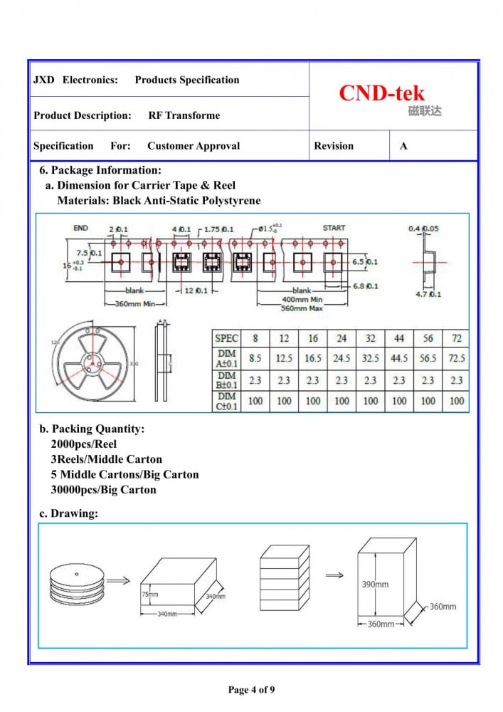 JXDBT3F-434PT-S226-2S specification page 4