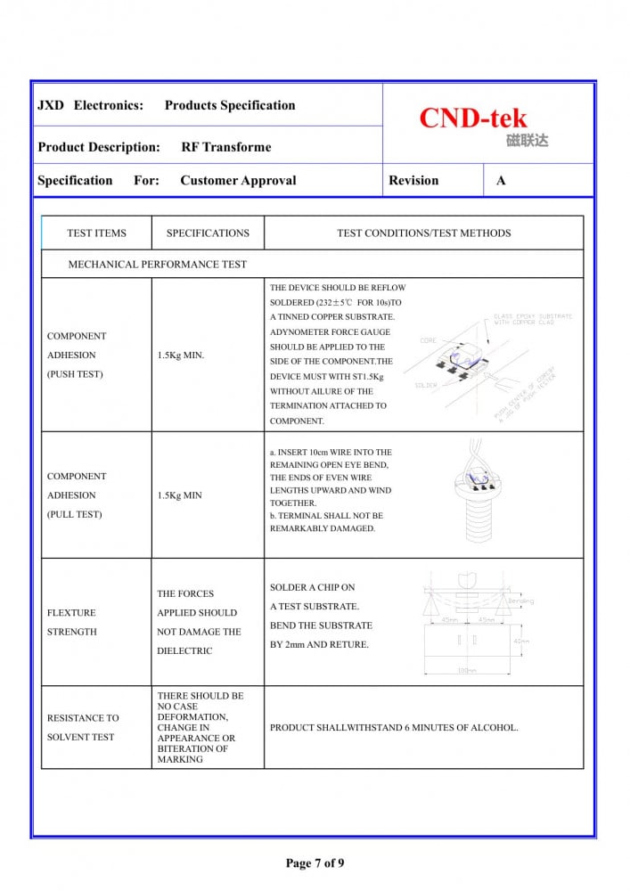 JXDBT3F-434PT-S226-2S specification page 7