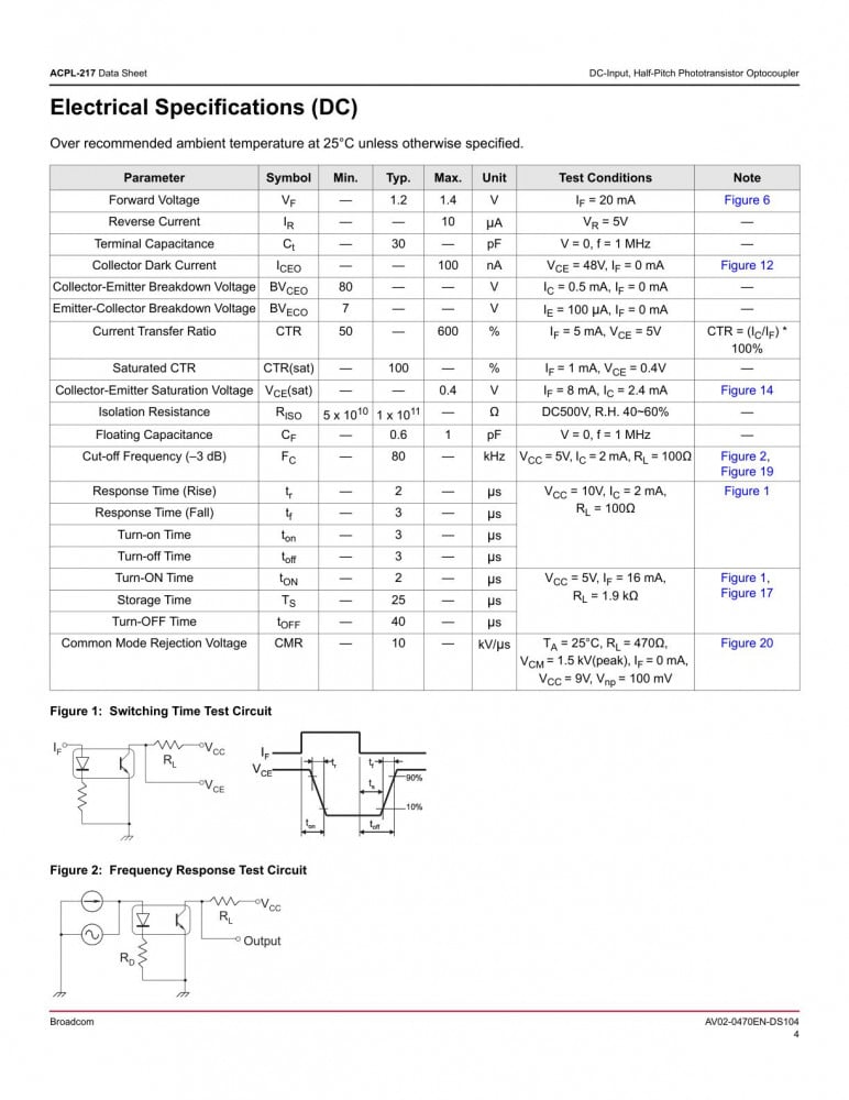 ACPL-217 datasheet page 4
