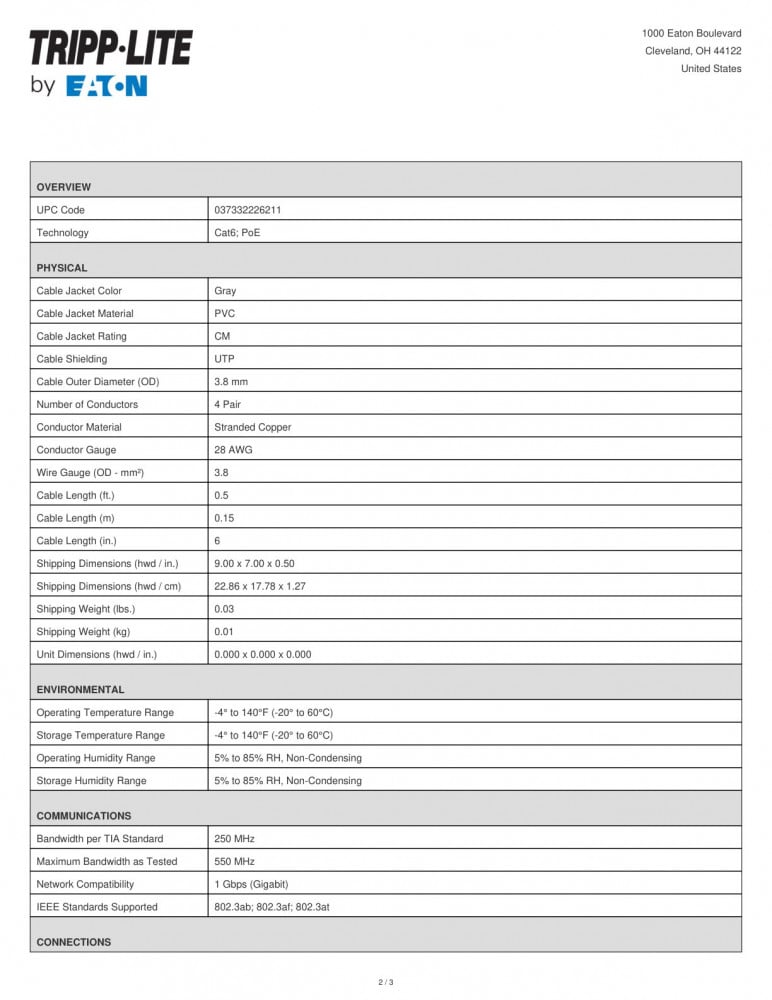 N201-S6N-GY technical document page 2
