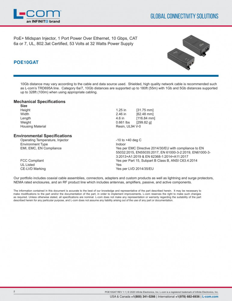 POE10GAT datasheet page 2