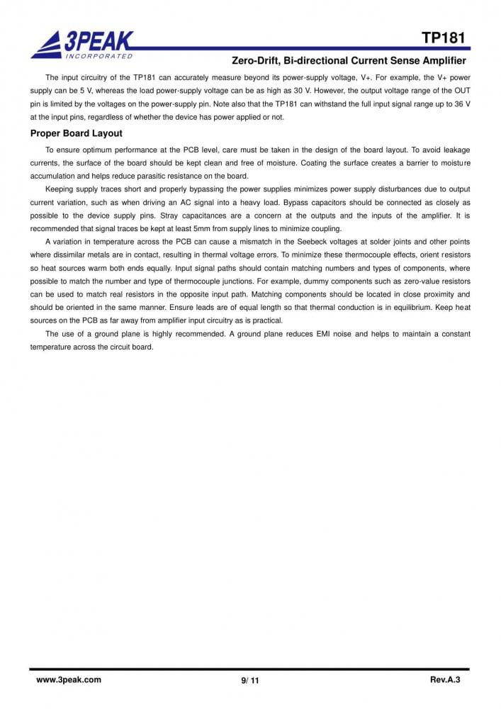 TP181A3-CR datasheet page 9