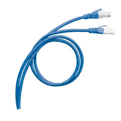 Patch cord RJ45/RJ45 High Density category 6 U/UTP LSZH blue 5m