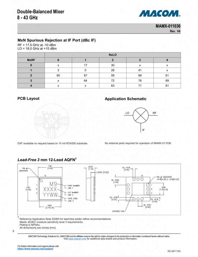 MAMX-011036 datasheet page 5