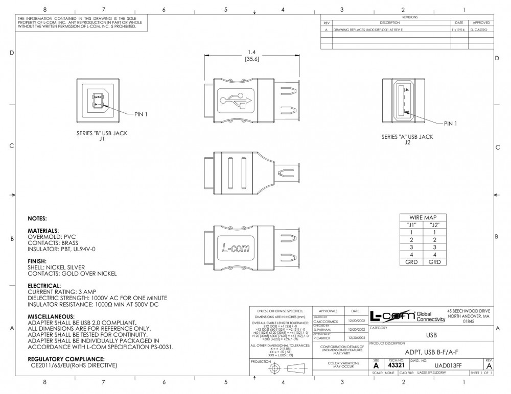 UAD013FF technical document preview