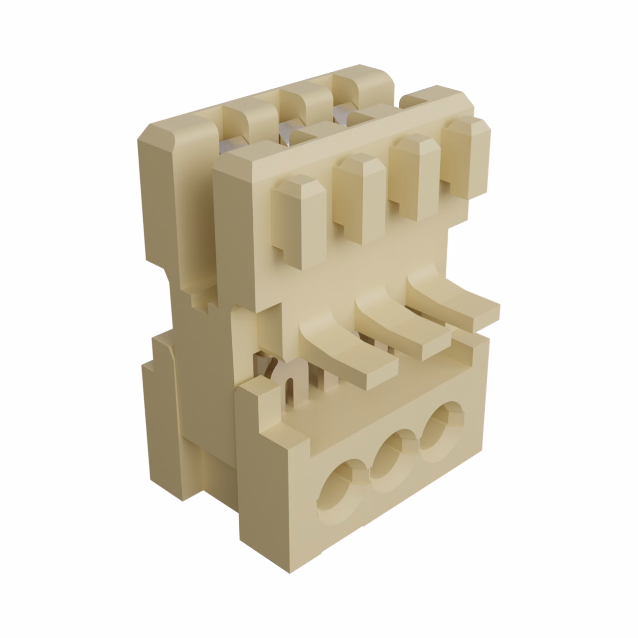 Appli-Mate RAST 2.5 IDT Connector, 2.50mm Pitch, Direct/Indirect, Female, Beaded Terminal, 3 Circuits, All Position Keys, Open Endwalls for sale