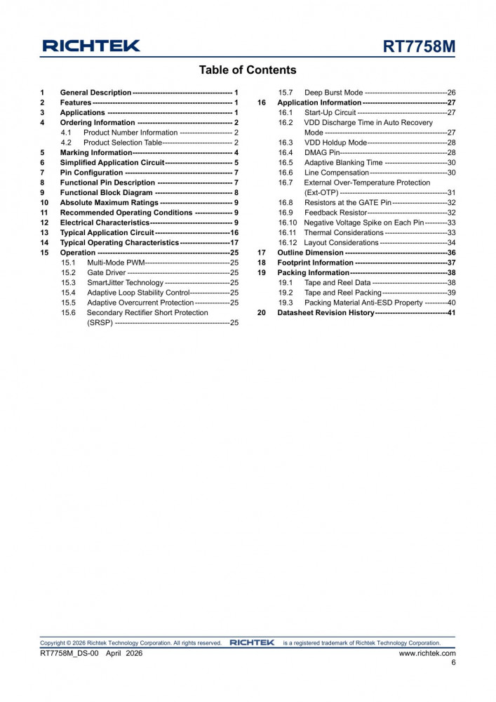 RT7758M datasheet page 6